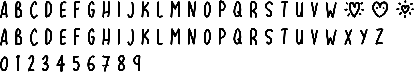 Lovehearts Font Makerstype